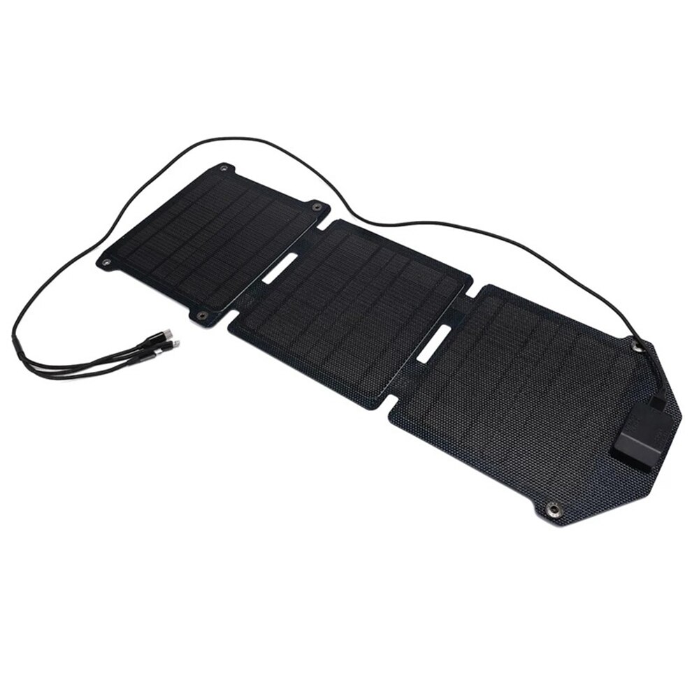 Panou solar pliabil Tovbmup, 15W, USB 5V, portabil, negru - eMAG.ro
