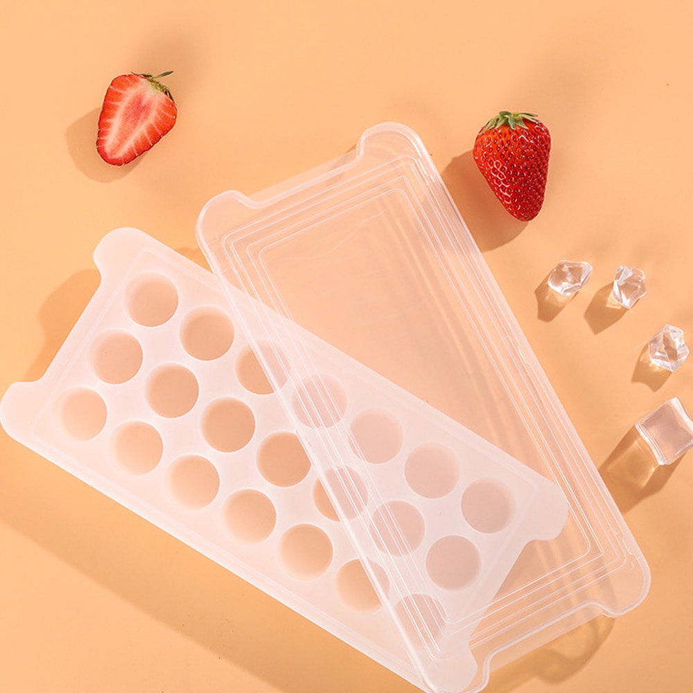 Set 2 forme cuburi de gheata, silicon alimentar, flexibile, transparent ...