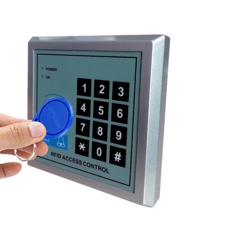 Set sistem control acces cartela/parola RFID MJ006 - eMAG.ro