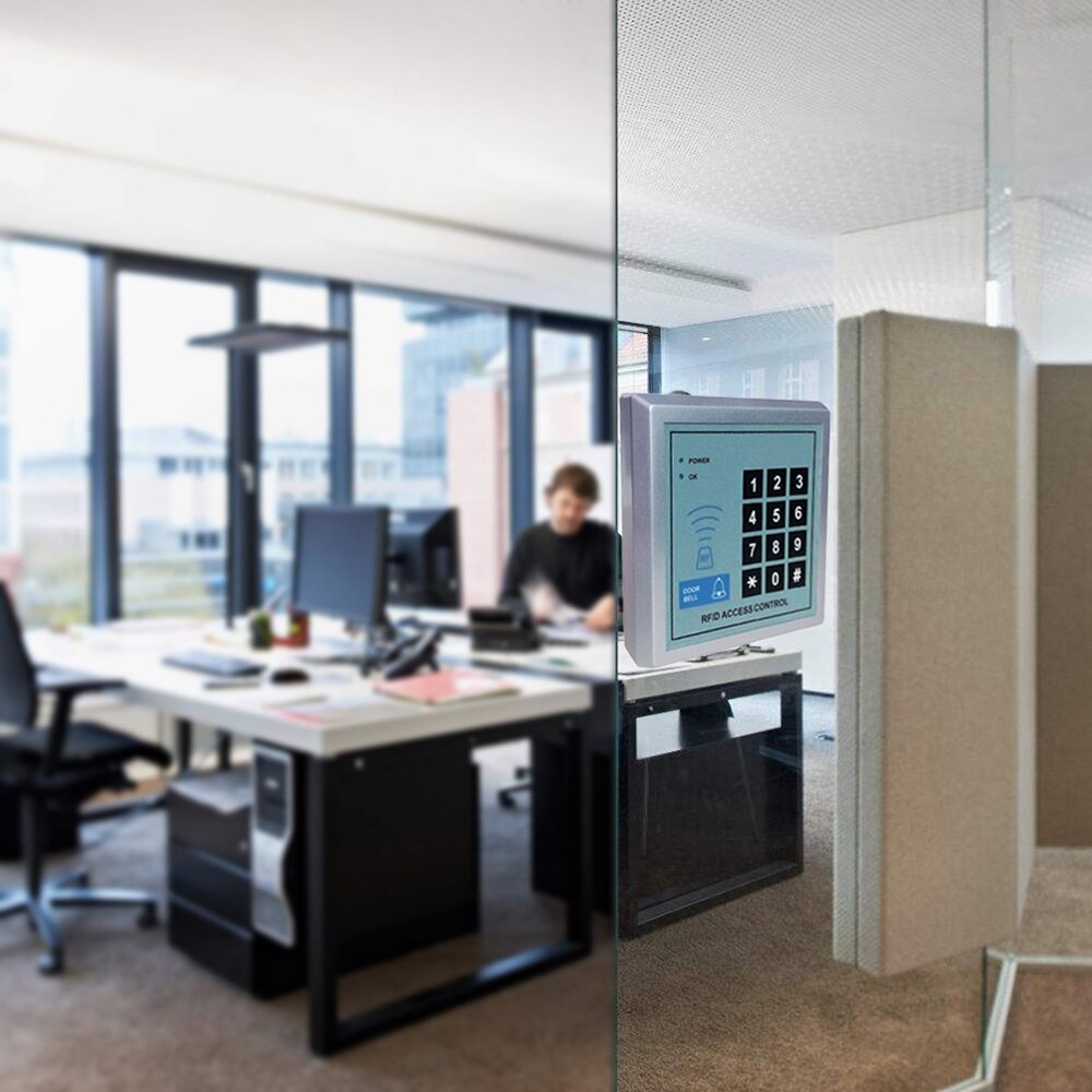 Set sistem control acces cartela/parola RFID MJ006 - eMAG.ro