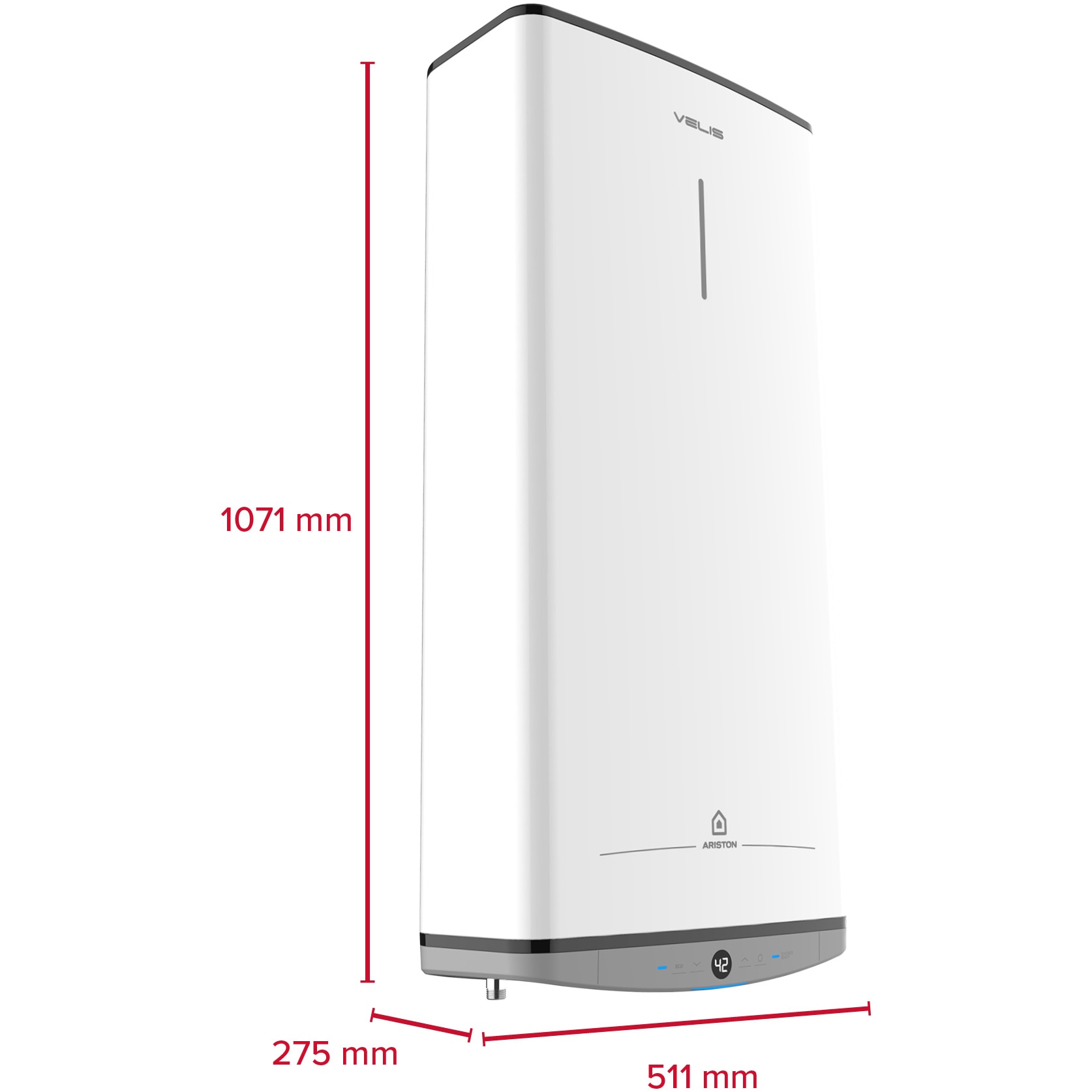 Електрически бойлер Ariston Velis Dune 80 EU, 1500W, 80 л, Пълно ...