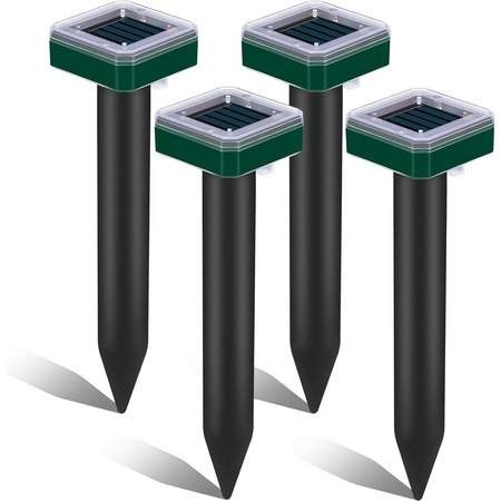 Repelent cartite, set 4 bucati, solar, ultrasonic, impermeabil - eMAG.ro