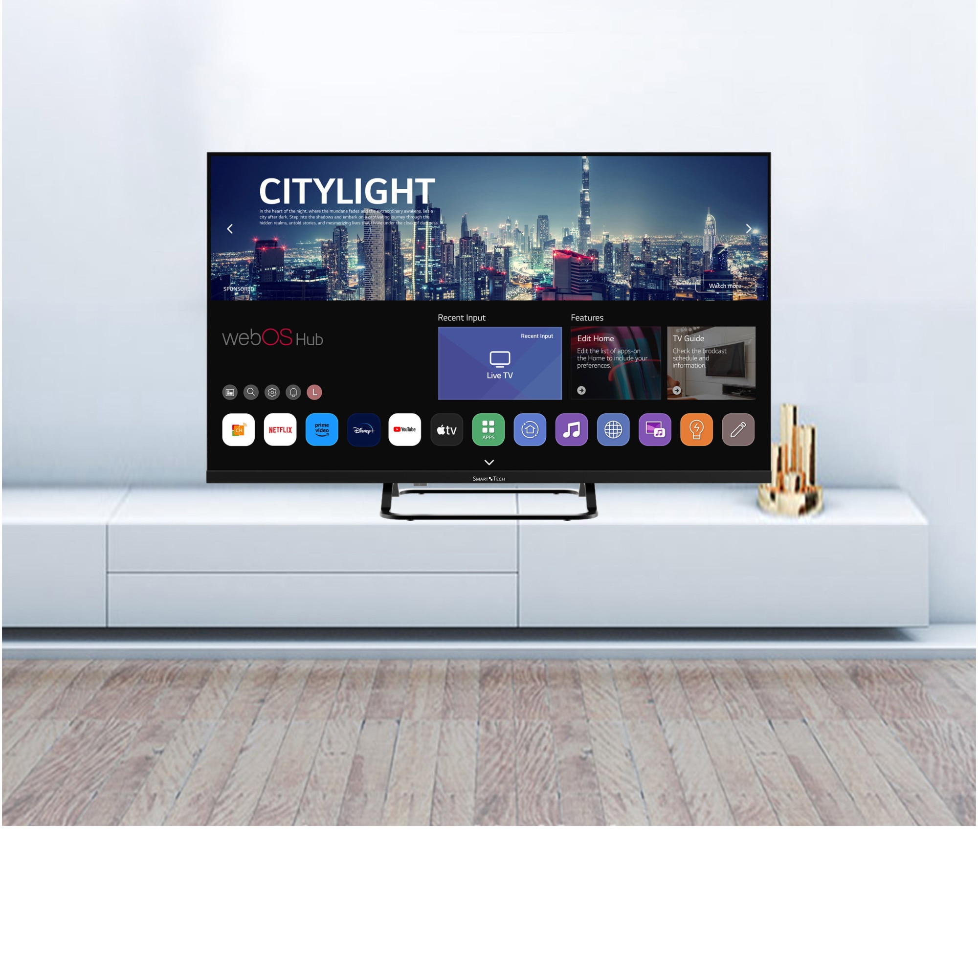 Televizor SmartTech LED 32HW01V, 80 cm, Smart WebOS, HD, Clasa E - eMAG.ro