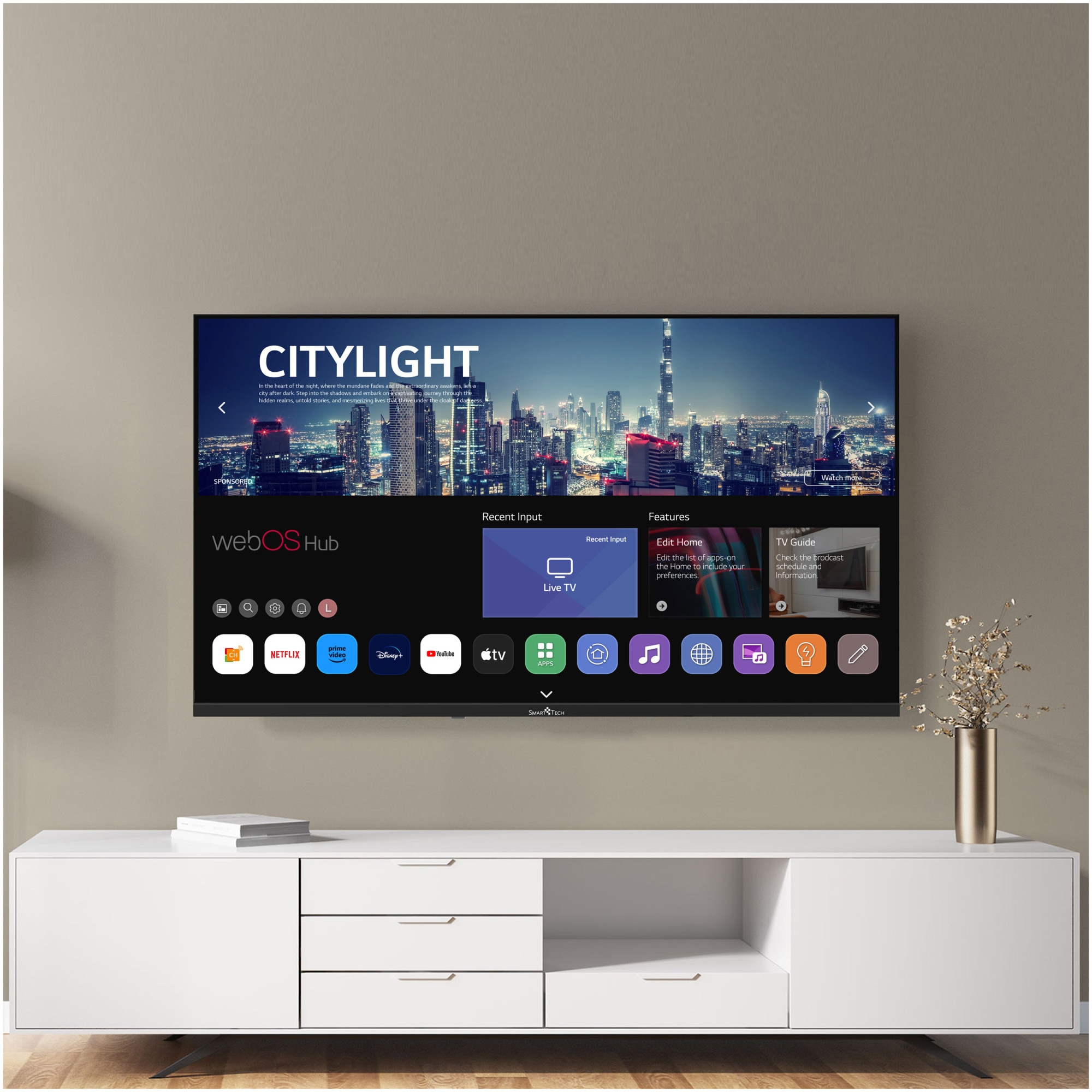 Televizor SmartTech LED 40FW01V, 101 cm, Smart WebOS, Full HD, Clasa E ...