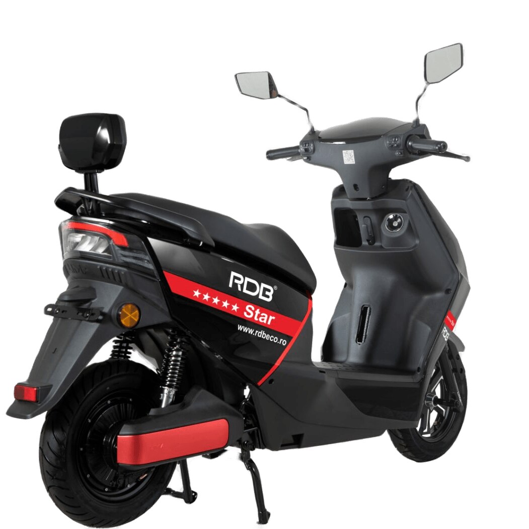 Scuter electric RDB STAR, 2000W, fara permis, 25 km/h, Negru - eMAG.ro