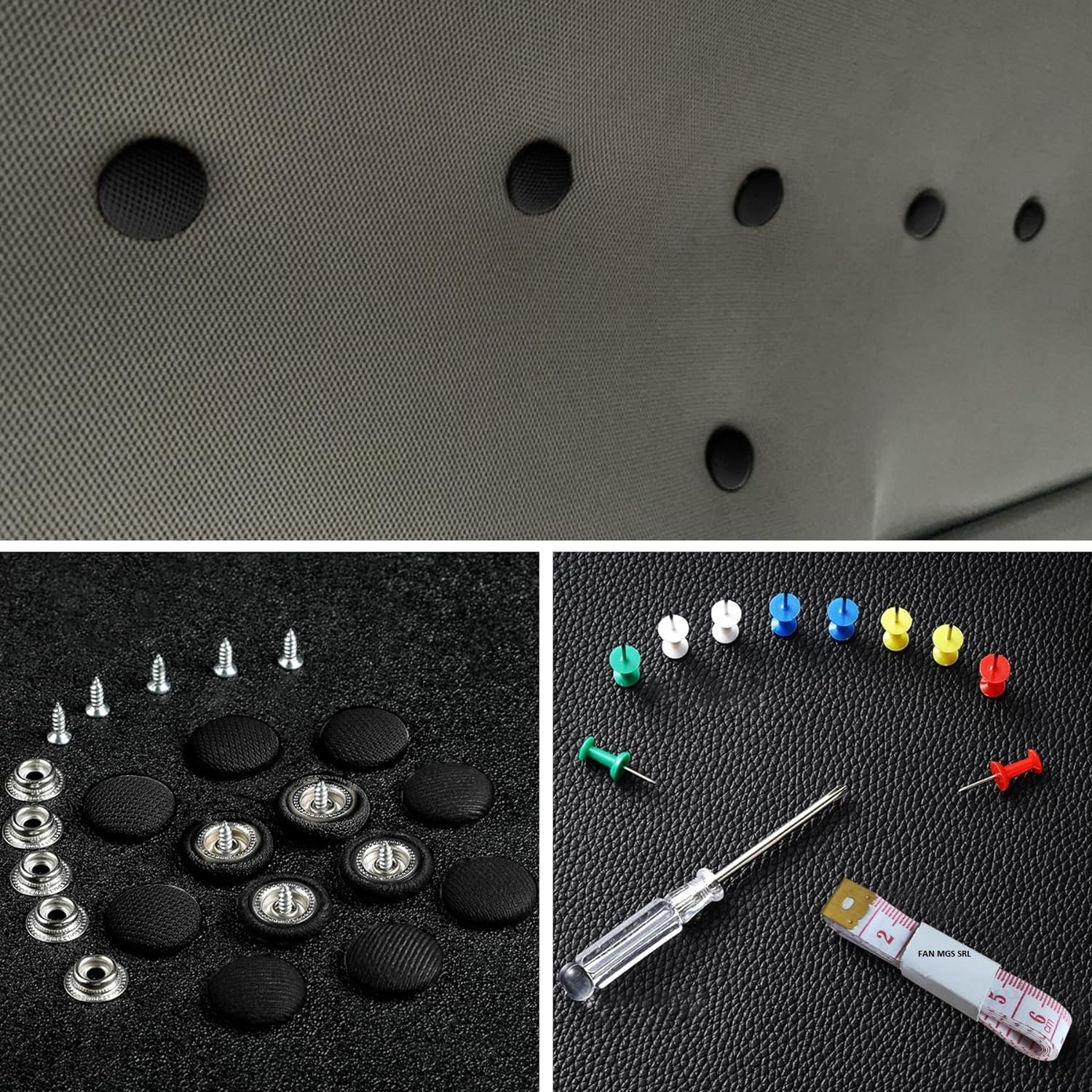 Kit 65 nituri universale tip butoni pentru repararea plafonului auto ...