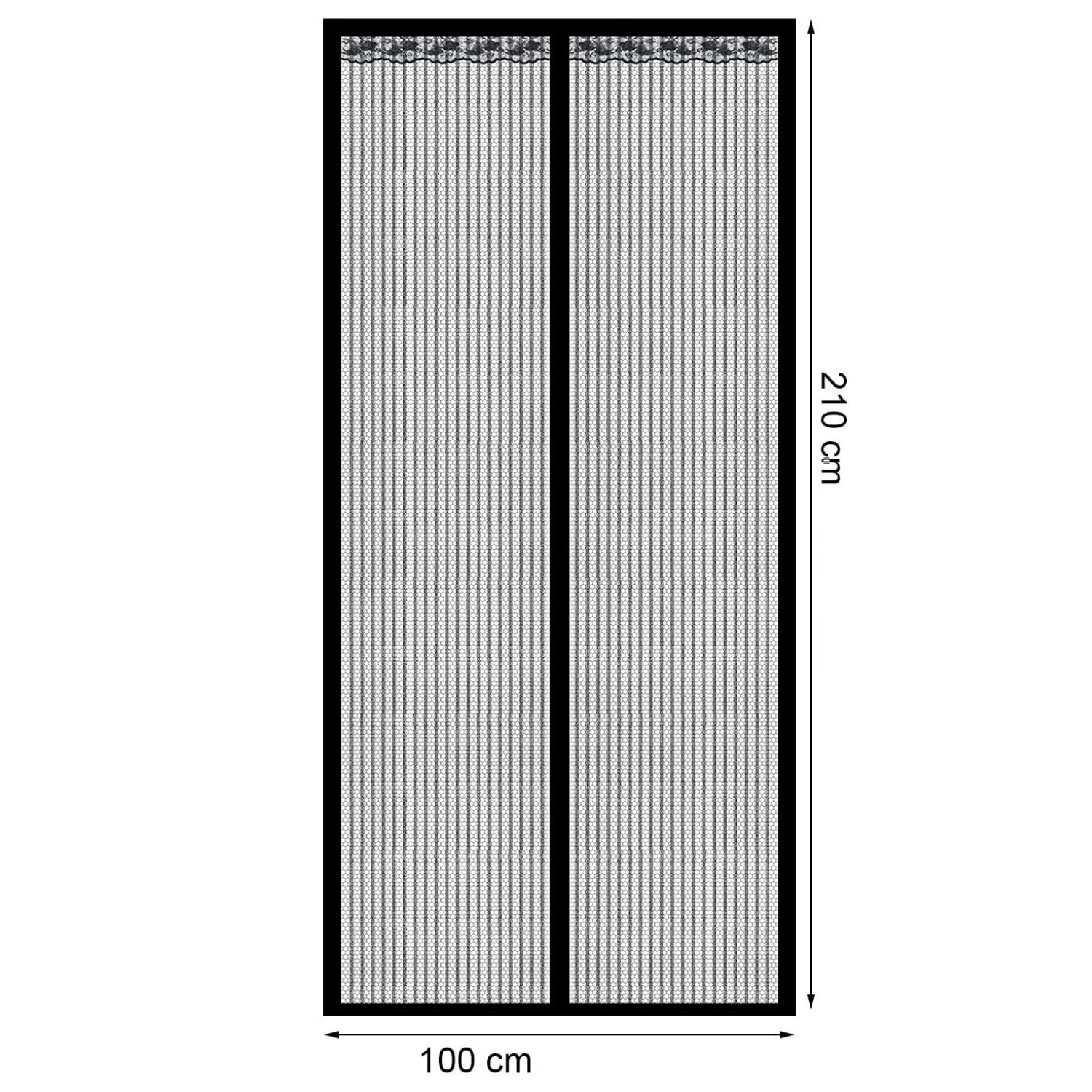 Perdea usa anti-insecte Alista Home, inchidere magnetica, 100 x 210 cm ...