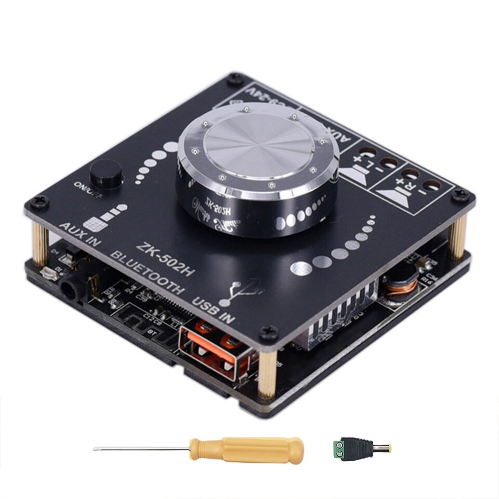 Kit modul amplificator 2 x 50W, REDKID®, ZK-502M, 9-24V/3A, Hifi ...