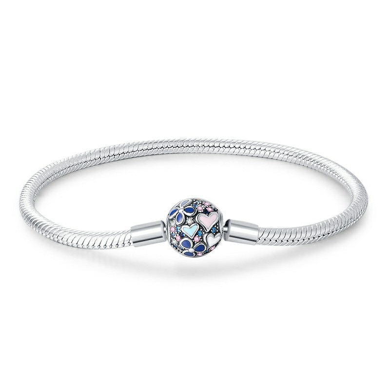 Bratara pentru talismane compatibile Pandora, placata cu Argint 925 ...