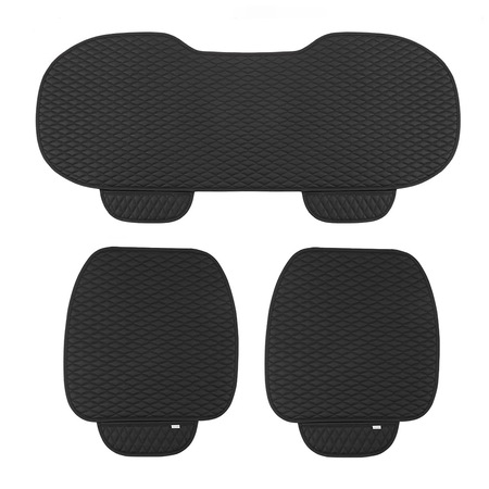 Set de 3 perne PU pentru masina, Husa scaun auto, cu buzunar de ...