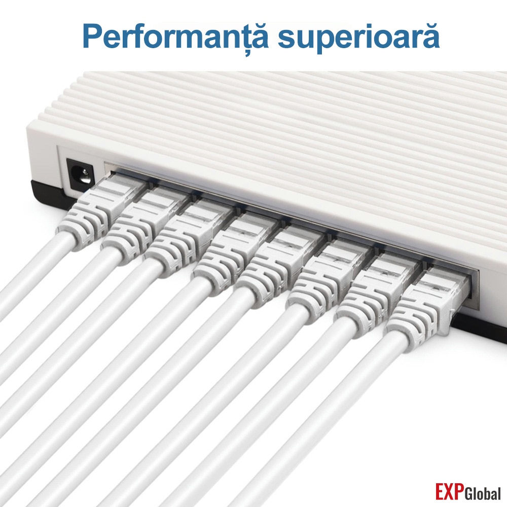 Cablu de retea UTP, Cat 6, RJ45, Cablu de corectie Ethernet, cablu de ...