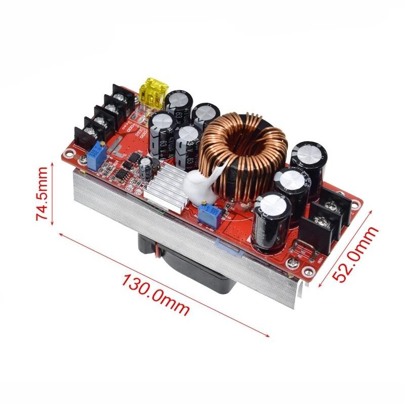 Convertor ridicator de tensiune step-up, DC-DC, de la 10-60V la 12-90V, 1500W - eMAG.ro