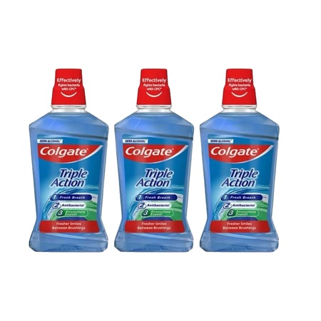 Set 3 X Apa de Gura Colgate Triple Action 500ml, proprietati ...