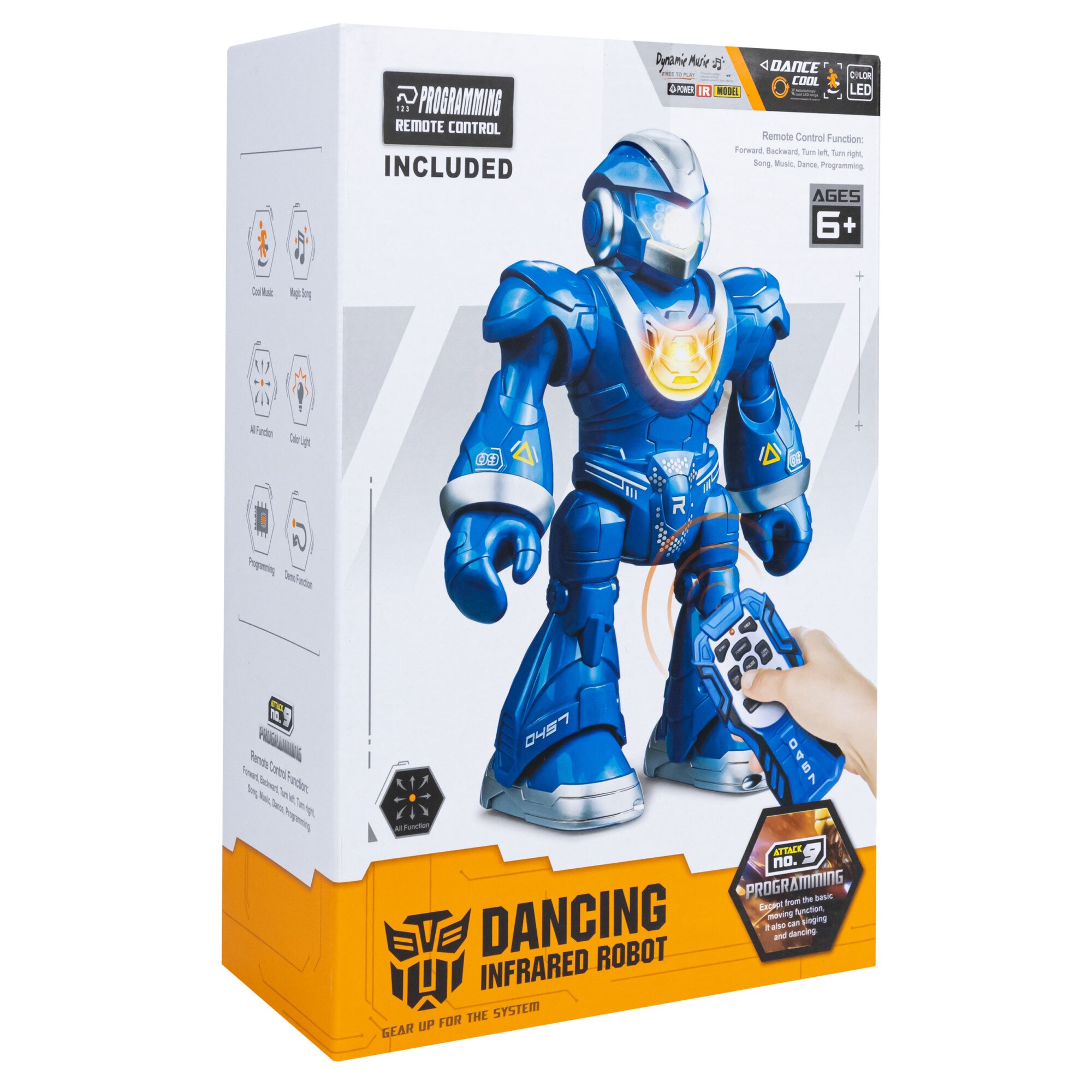 Robot interactiv, Programare si control inteligent cu infrarosu, Lumini ...