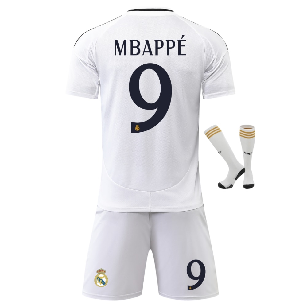 Echipament sportiv copii Real Madrid Mbappe Fotbal Tricou Set ...