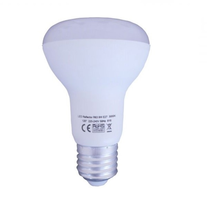 Bec LED REALUX 9W E27 Reflector R63, lumina calda - eMAG.ro