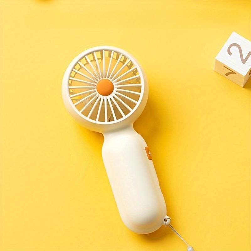 Ventilator portabil de mana, 5 trepte ventilatie, incarcare USB-C, alb ...