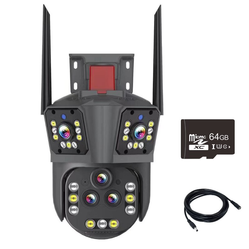 Camera de supraveghere tripla WiFi IARMAC, 20Mp, 20X Zoom Optic ...