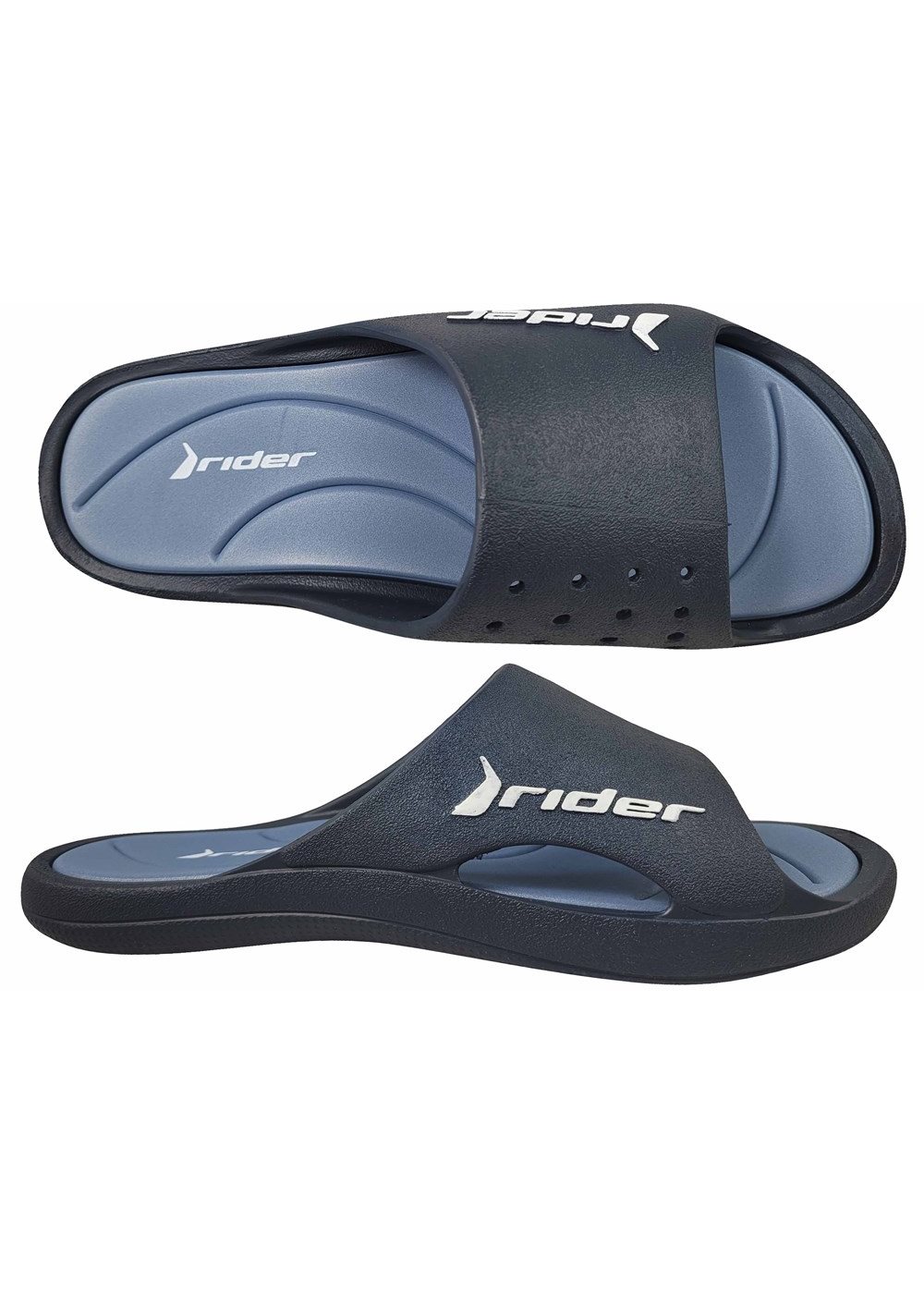 Papuci barbati, Rider, Sintetic, Negru, 42 EU - eMAG.ro