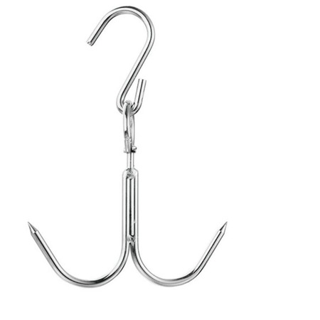 Carlig macelarie, inox, dublu, pivotant, 23cm - eMAG.ro