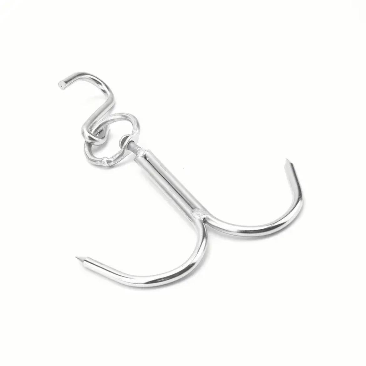 Carlig macelarie, inox, dublu, pivotant, 23cm - eMAG.ro