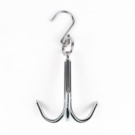 Carlig macelarie, inox, 3 capete, pivotant, 27cm - eMAG.ro