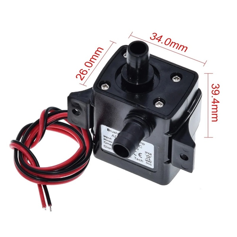 Mini pompa submersibila brushless pentru acvariu, 240L/H, DC 12V - eMAG.ro