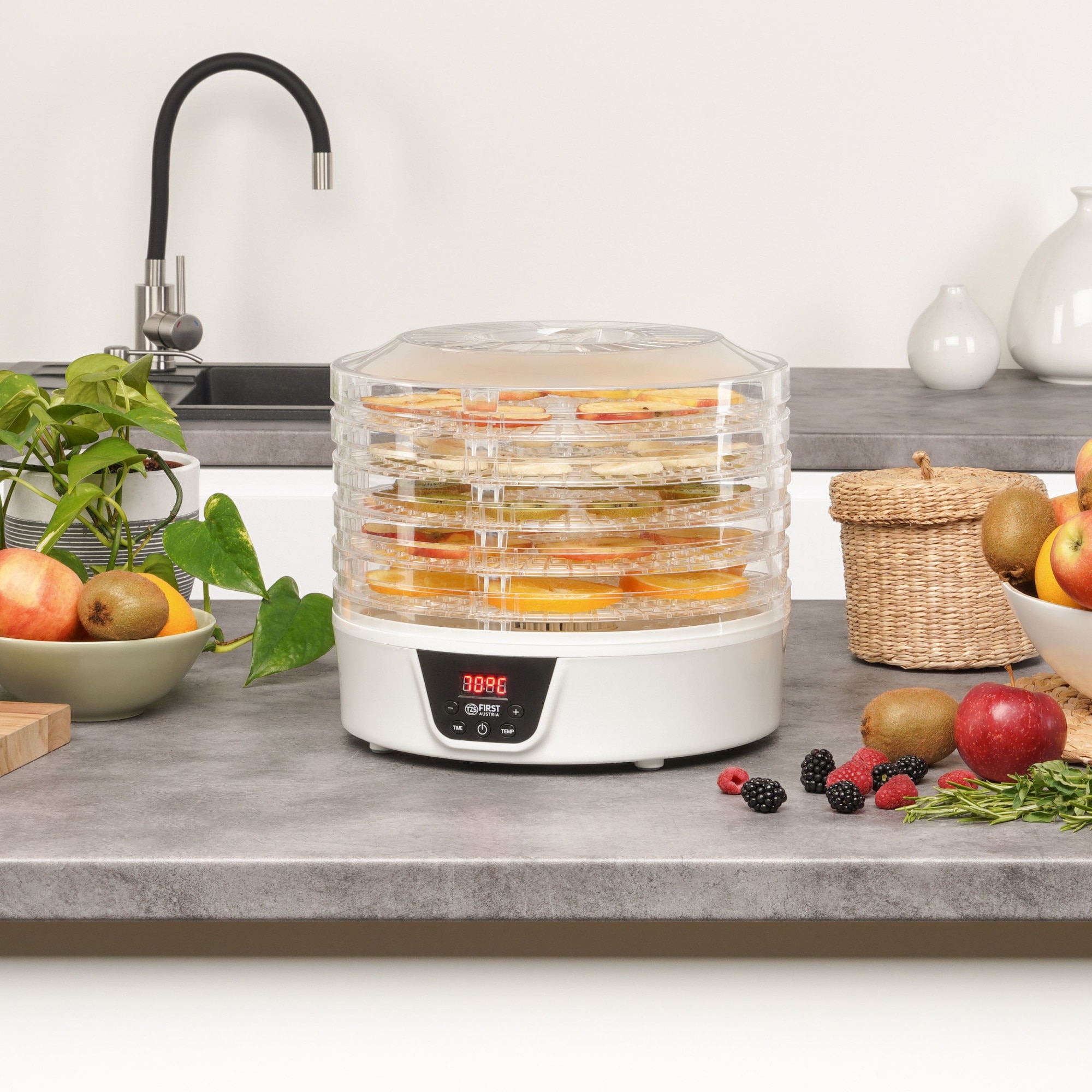 Deshidrator pentru fructe, ierburi aromatice, ciuperci si carne ...