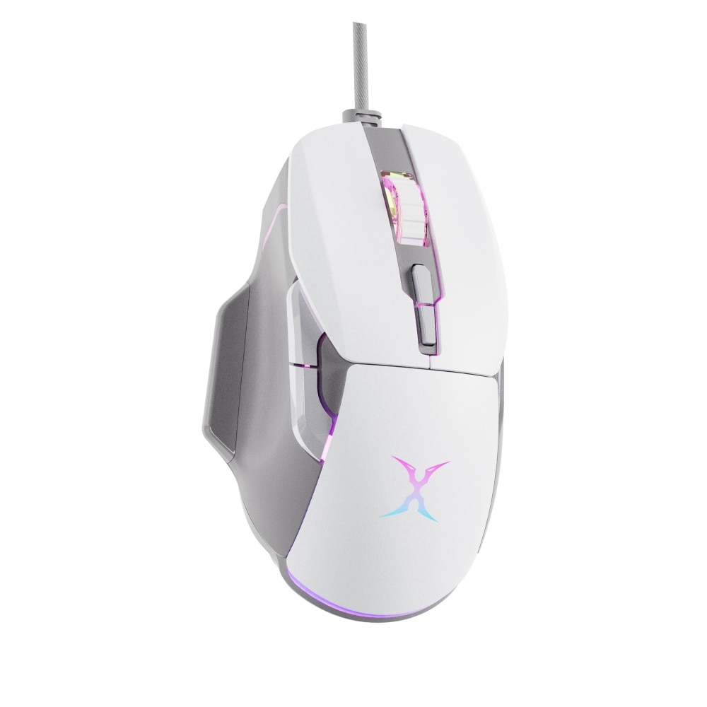 Mouse gaming FoxXray BM-88 STARSHIP, RGB LED, USB, Alb/Gri - eMAG.ro