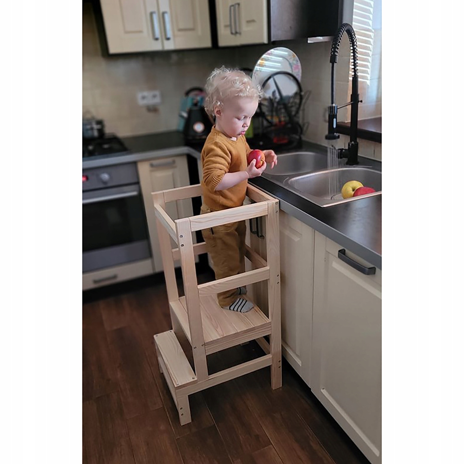 Turn de Invatare din Lemn, "LikeSmart Learning Tower", tip Montessori ...