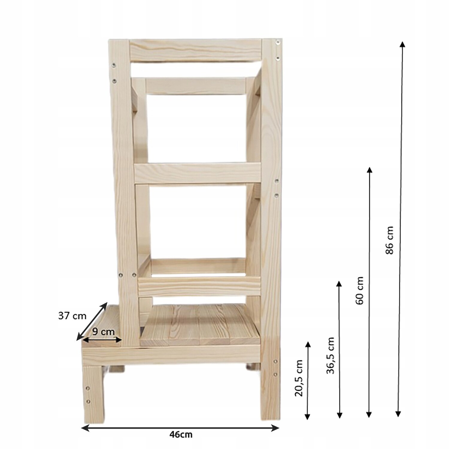Turn de Invatare din Lemn, "LikeSmart Learning Tower", tip Montessori ...