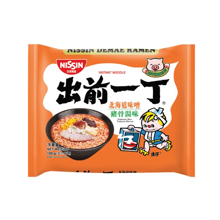 Taitei instant Ramen Hokkaido cu Miso Tonkotsu, 100g, Nissin - eMAG.ro
