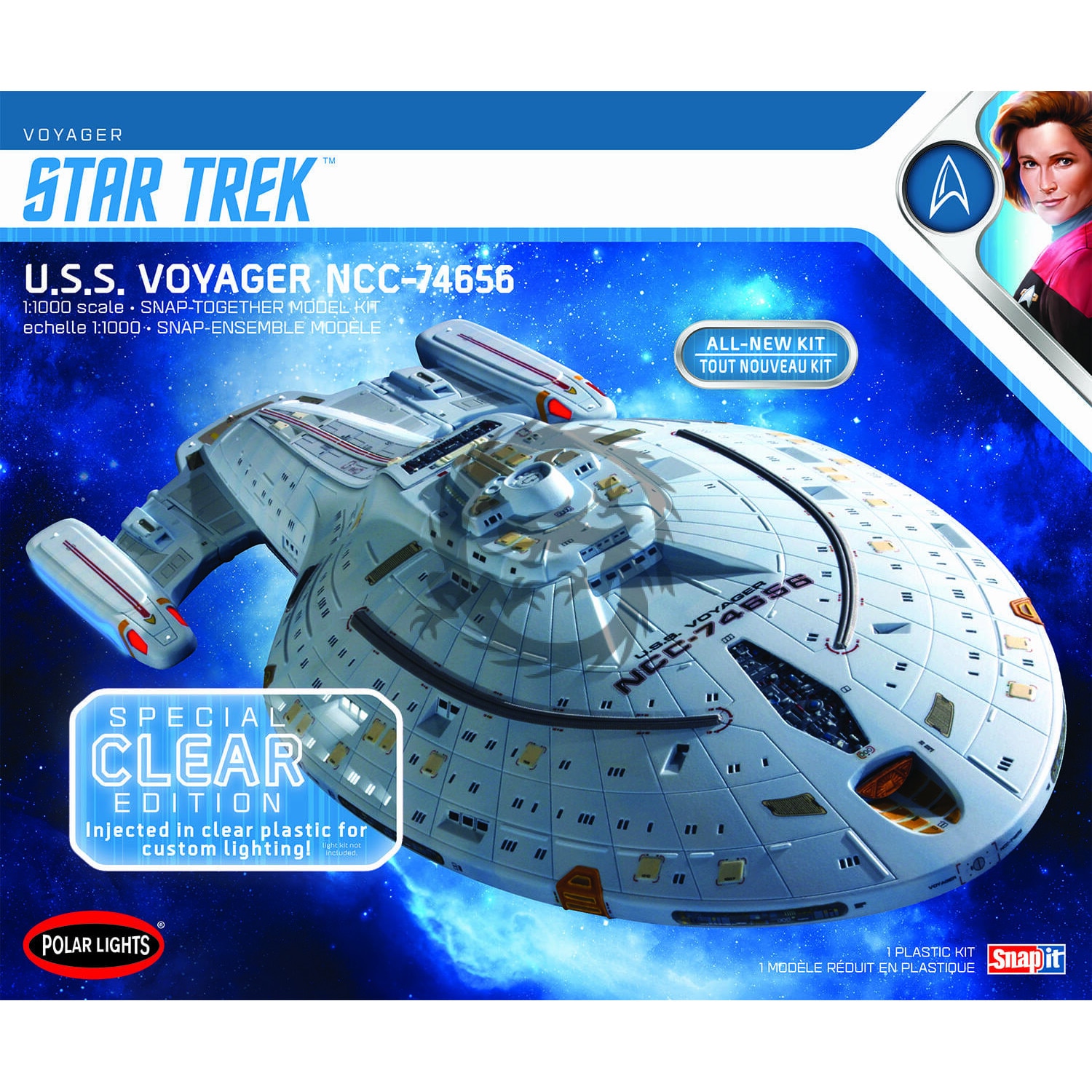 Macheta Nava Spatiala Star Trek U.S.S. Voyager NCC-74656 Special Clear ...