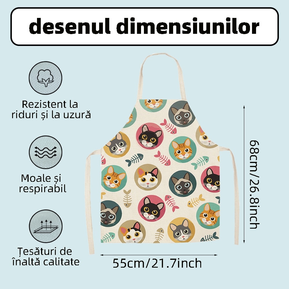 Sort bucatarie CNNIK®, Model pisica, In de inalta calitate, masurand 68 ...