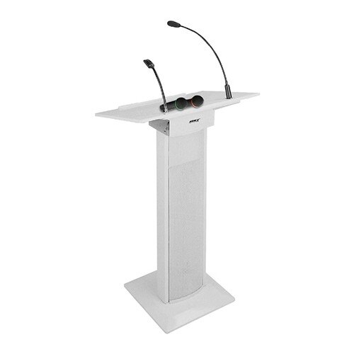 Pupitru Conferinta cu Microfoane UHF - Alb, 60W - eMAG.ro