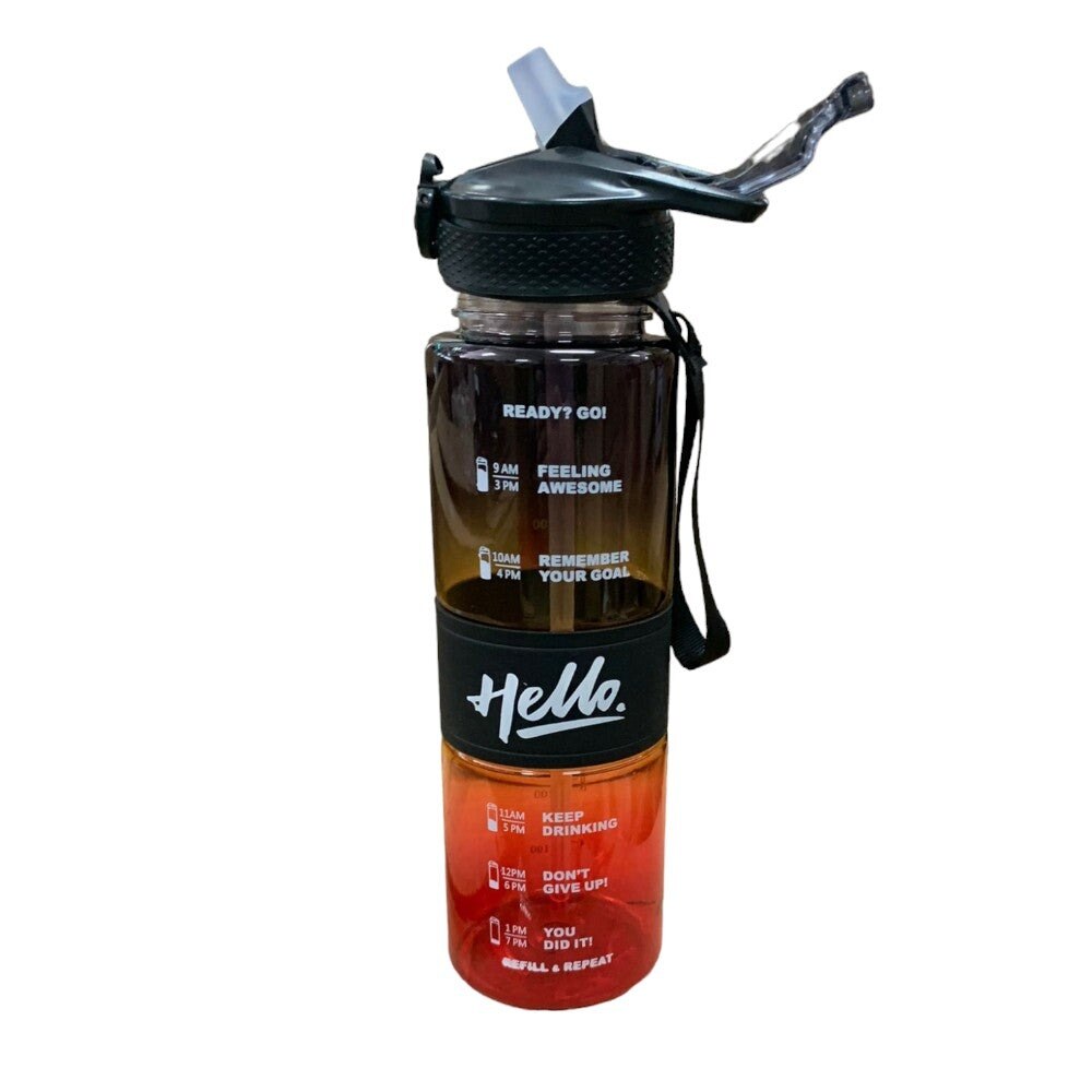 Sticla de apa sport Gradient, Pai incorporat, Plastic, 1L, Multicolor ...