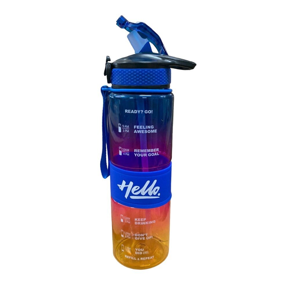 Sticla de apa sport Gradient, Pai incorporat, Plastic, 1L, Multicolor ...