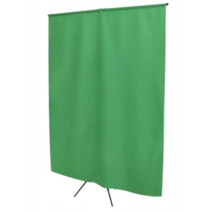 Fundal foto cu stand Green Screen, 1,5x2m, verde - eMAG.ro