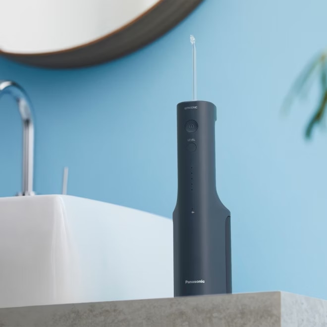 Irigator bucal Panasonic Ultrasonic EW-DJ66-A303, aprox. 647kPa presiune apa, 5 trepte de ...