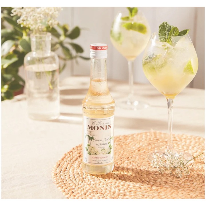 Pachet Hugo, Sirop Monin Elderflower, 0.7l & Grande Vento, 0.75l - eMAG.ro