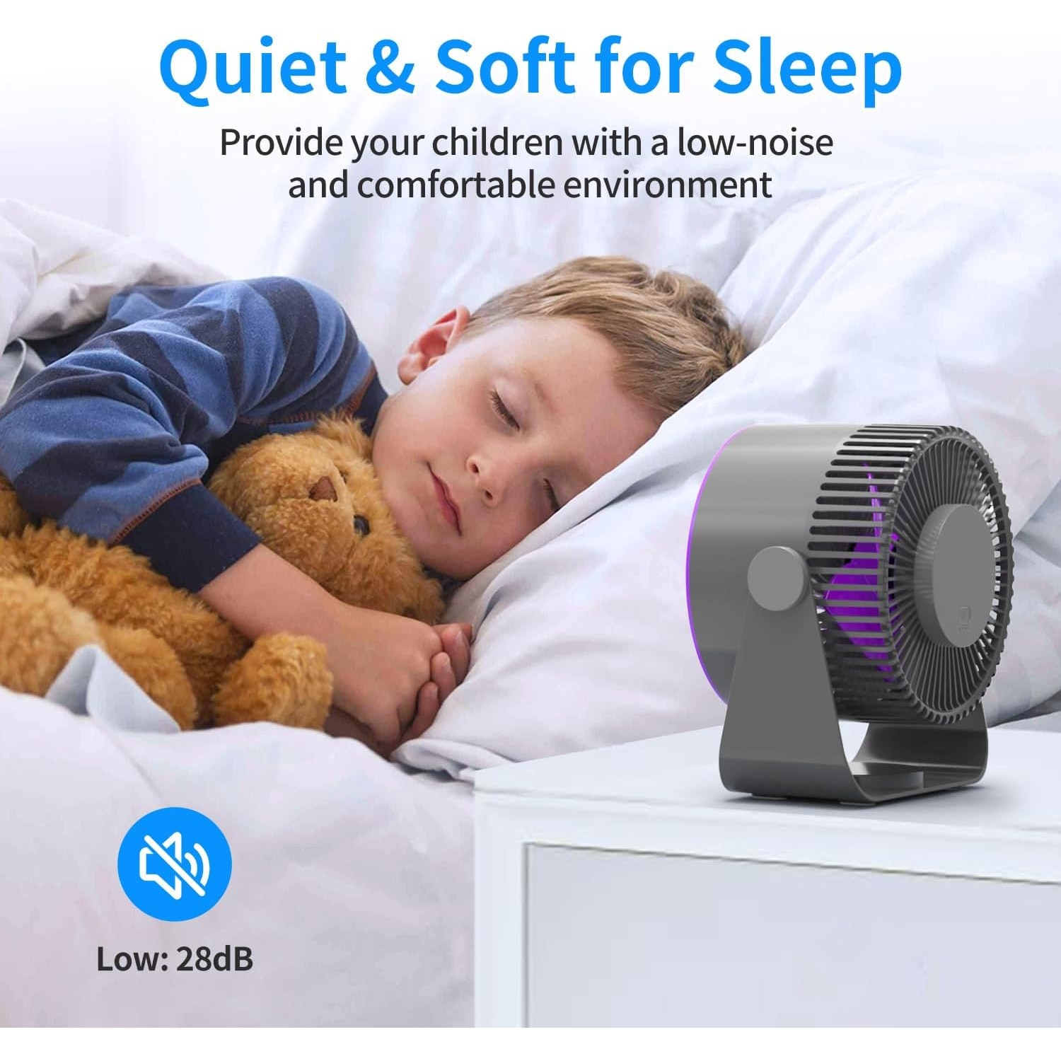 Ventilator portabil, Atron Waller, 17 cm, 4000mAh, 3 viteze, reglabil ...
