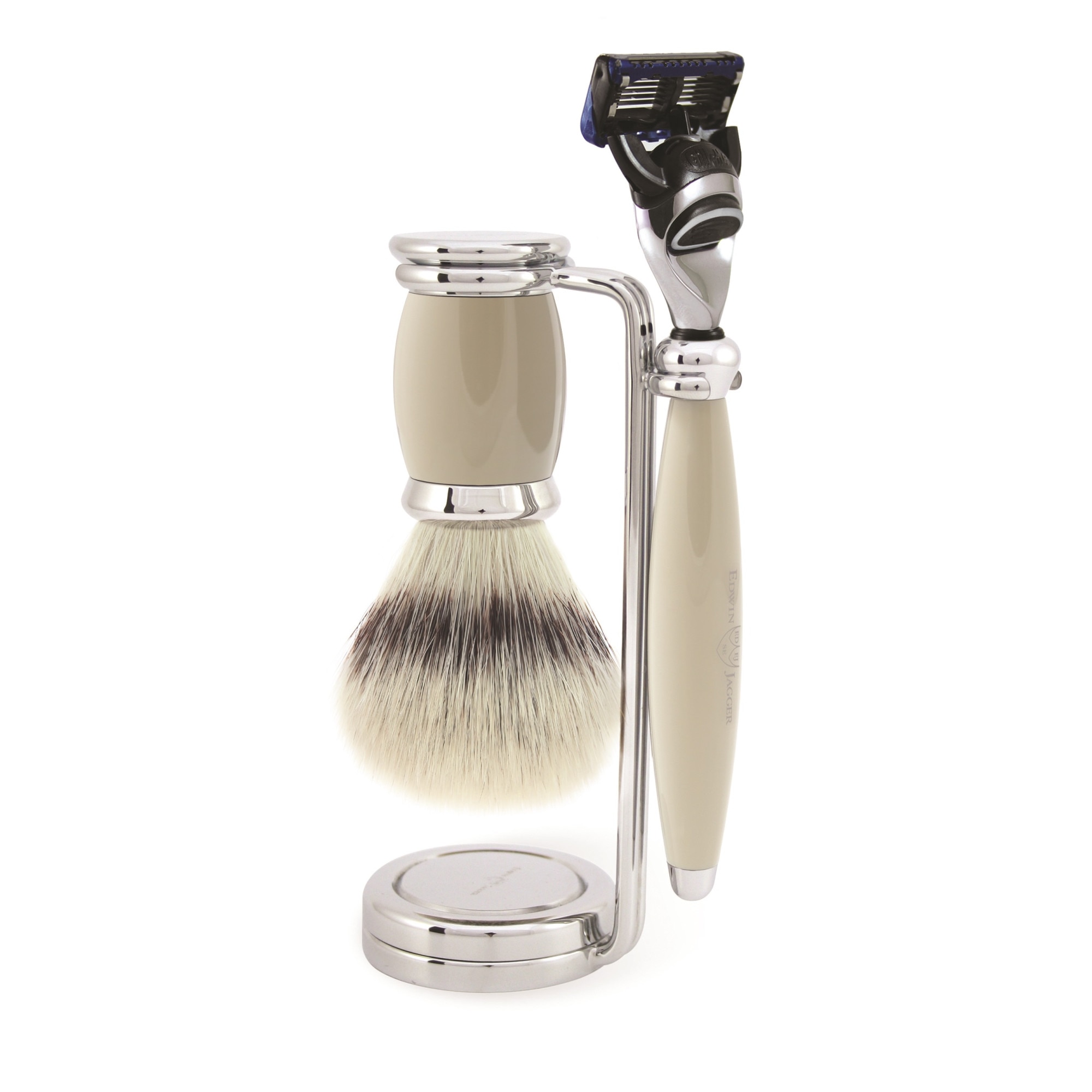 Edwin Jagger Set barbierit 3 piese 3PCB9FSYNST, Bulbous Grey Fusion Pro ...