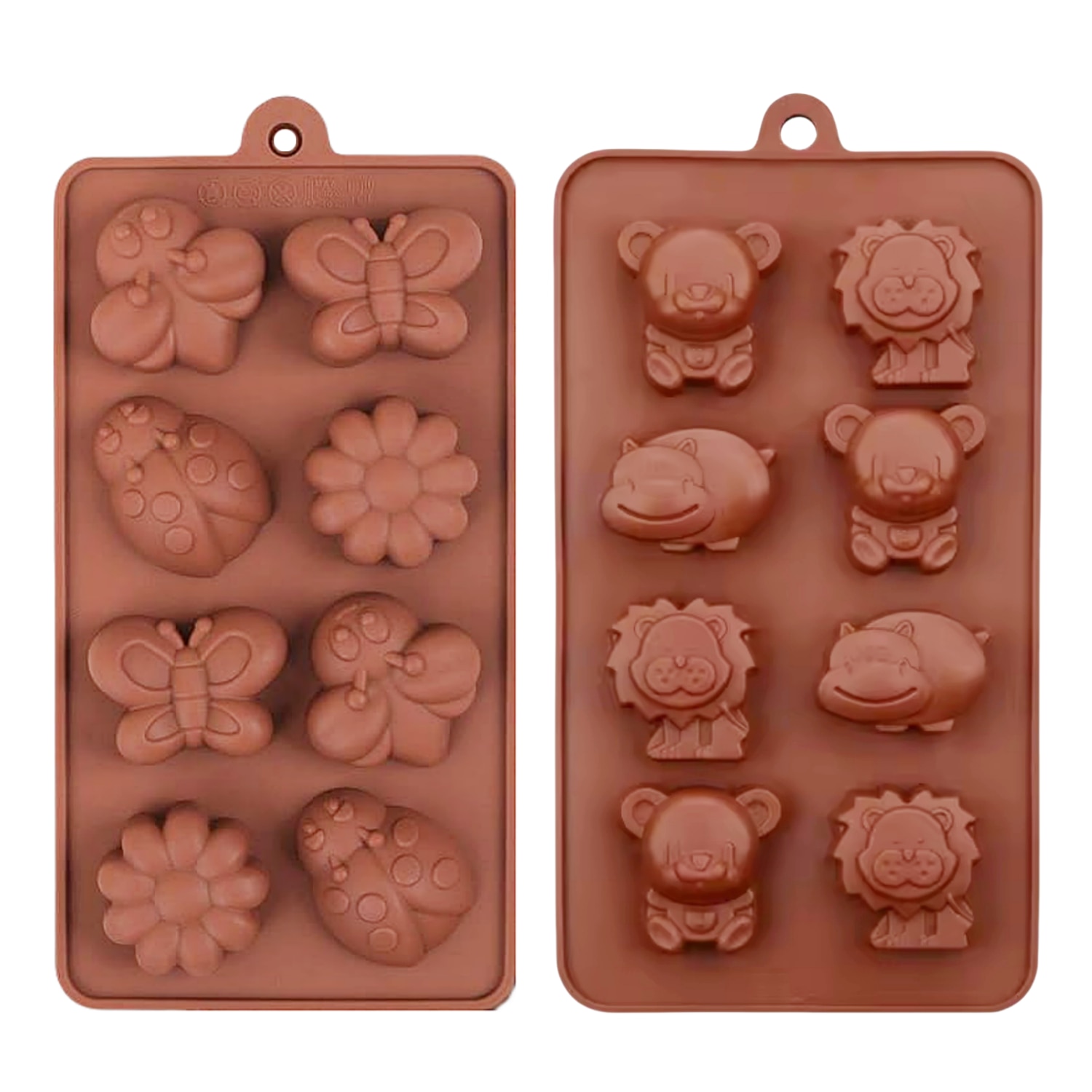 Set 2 Forma din Silicon Animale si flori pentru Ciocolata de Casa ...