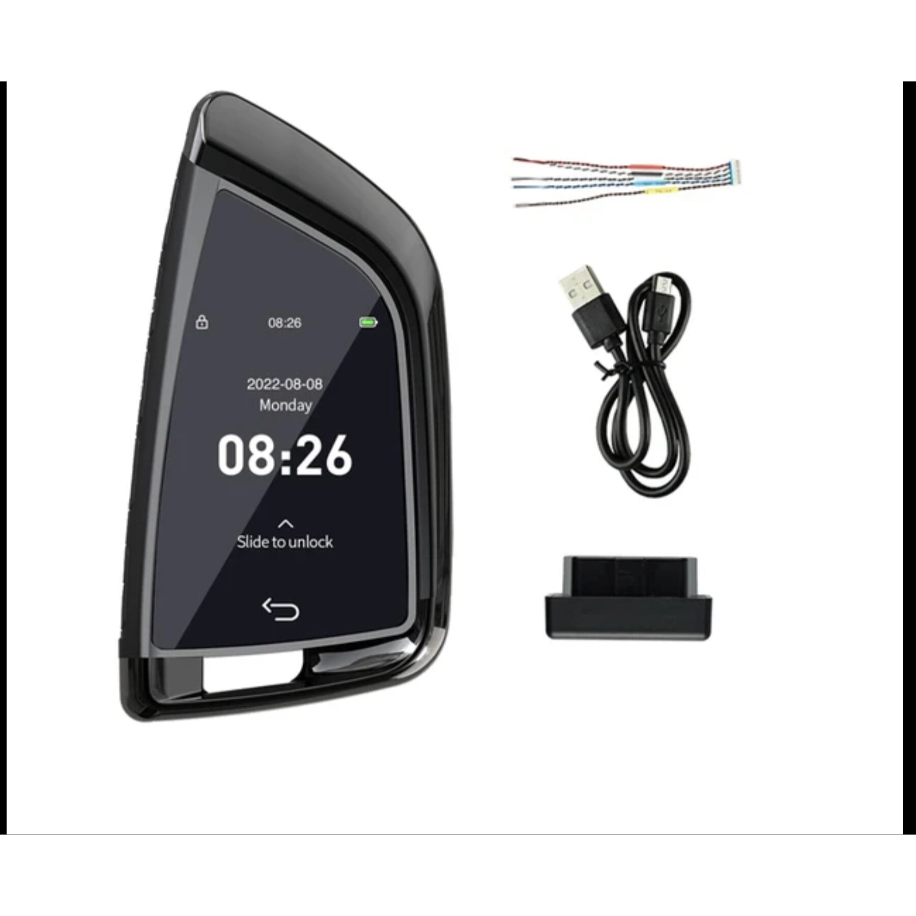 Cheie Smart auto cu display LCD, 5 butoane, BMW, Audi, Mercedes -Benz ...