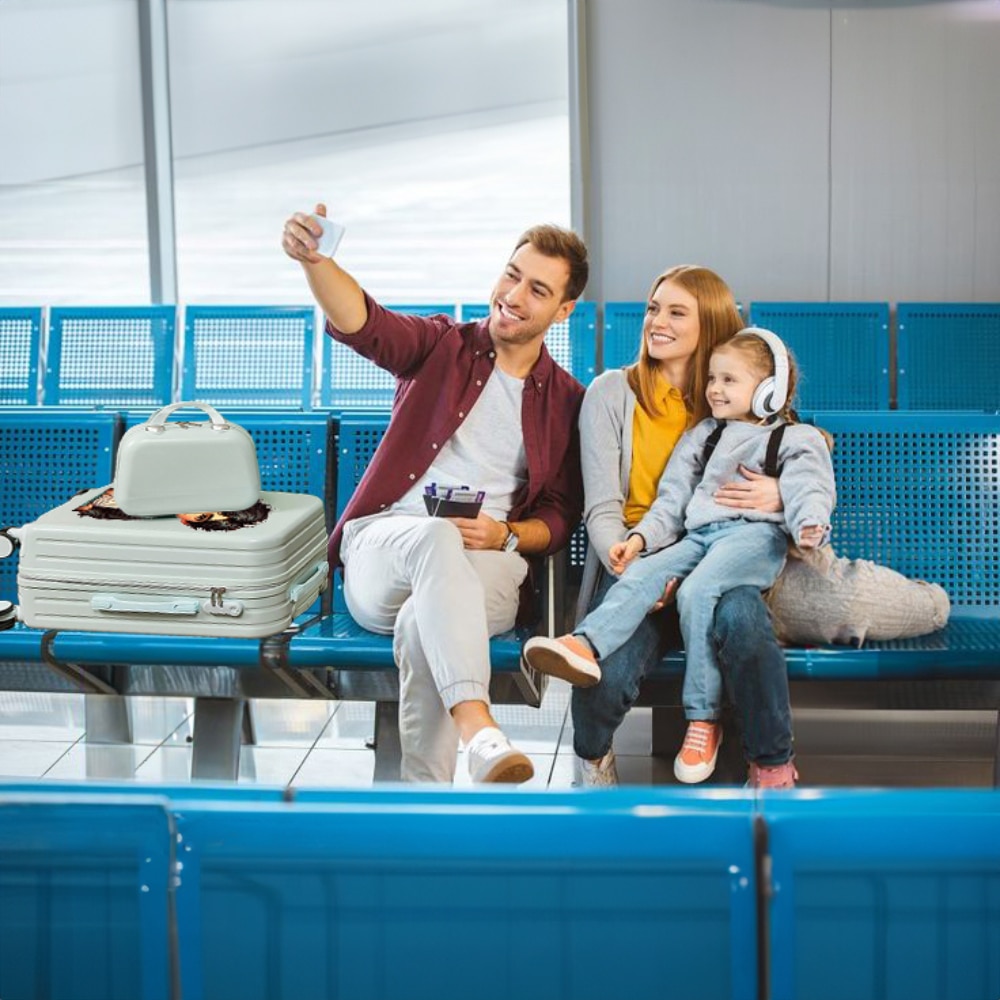 Set troler cabina cu mini geanta, Quasar & Co.®, pentru copii, model ...