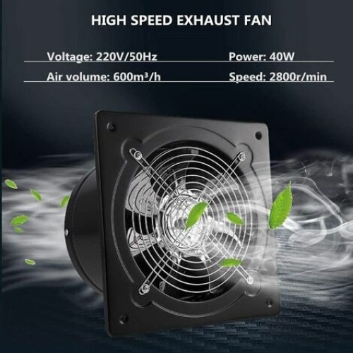 Extractor de aer pentru canalizare, 220V, 40W, 600m³/h, metal, 150mm ...