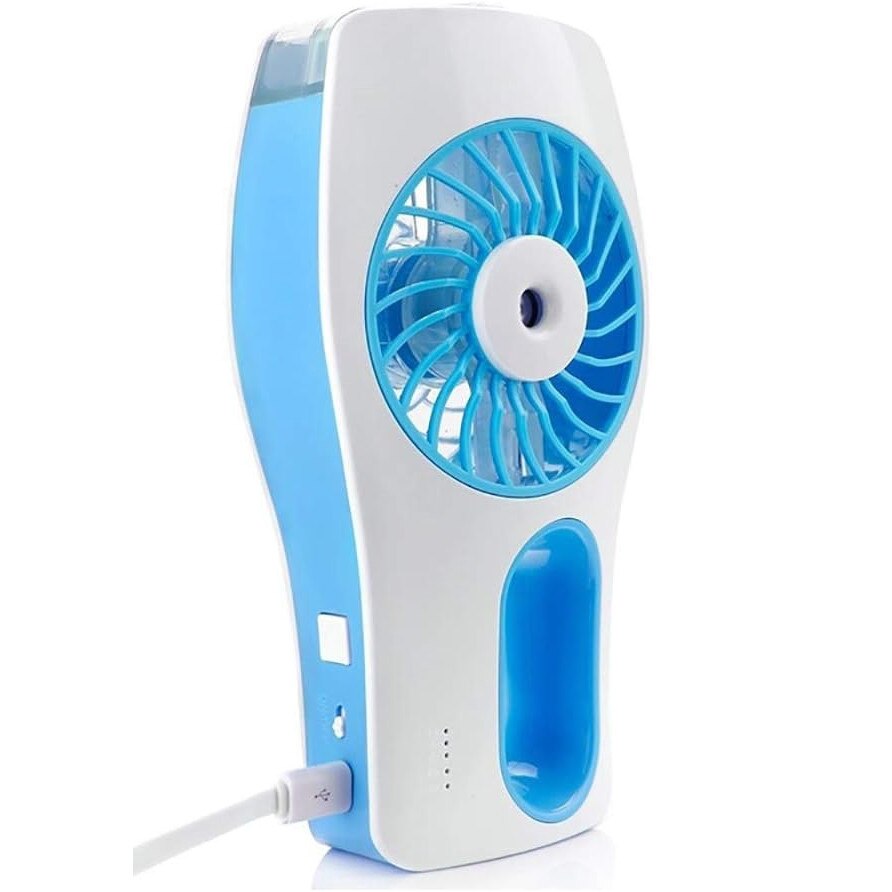 Ventilator portabil, Plastic, Albastru - eMAG.ro