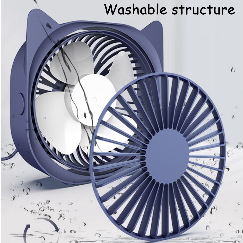 Ventilator portabil, Plastic, Albastru - eMAG.ro