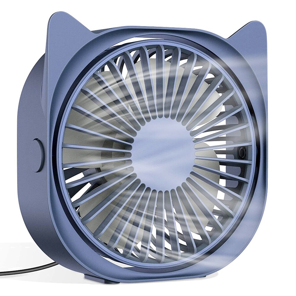 Ventilator portabil, Plastic, Albastru - eMAG.ro