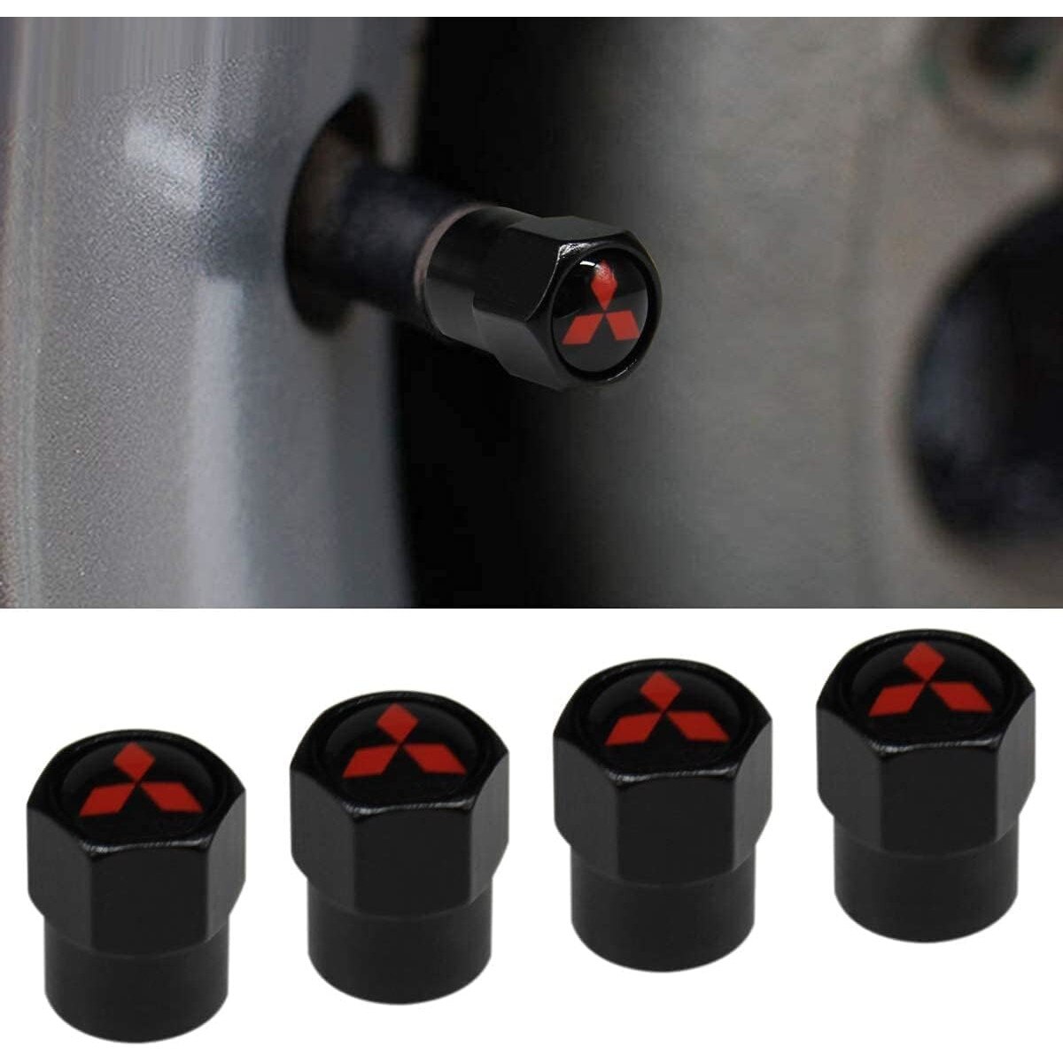 Set 4 capacele pentru ventil auto din aluminiu, SA&SO General Store ...